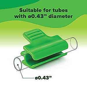 Greenhouse Clips Plant Cover Clamps for Greenhouse Net Cover Clips for Pipes & Clamp Hoop Snap Clamps for PVC Net Tunnel Green House Hoops Garden Row Film Cover Freeze Protection 1.5 inch 28 Pack