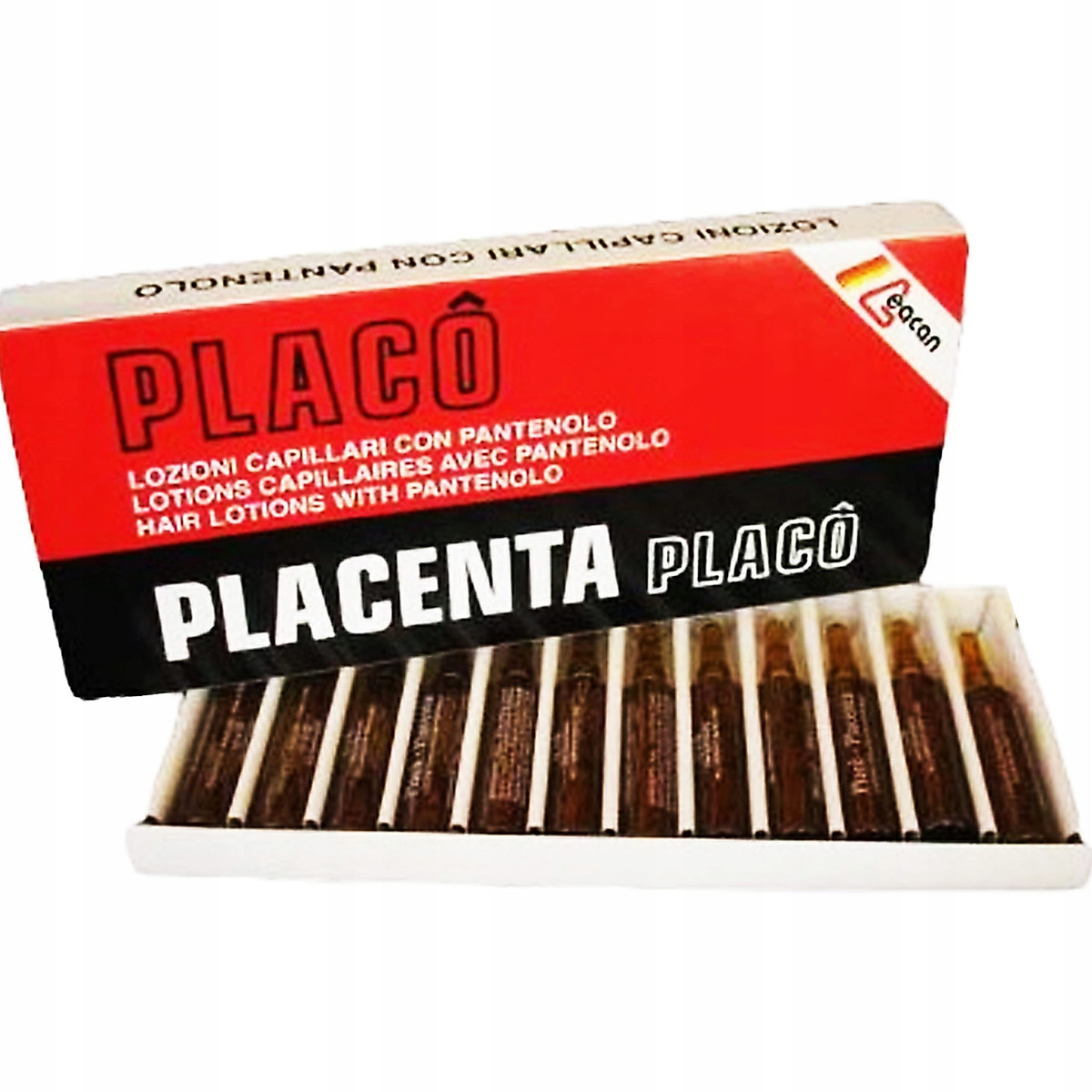 Hair loss Placenta Placo for hair intensive treatment [12 vials 0,35 oz]
