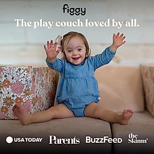 Figgy Modular Play Couch for Kids – Waterproof & Oeko-TEX Certified | Made in USA with Hook and Loop Connectors | Montessori Toy Sofa & Indoor Climbing Playset | Sensory Toy