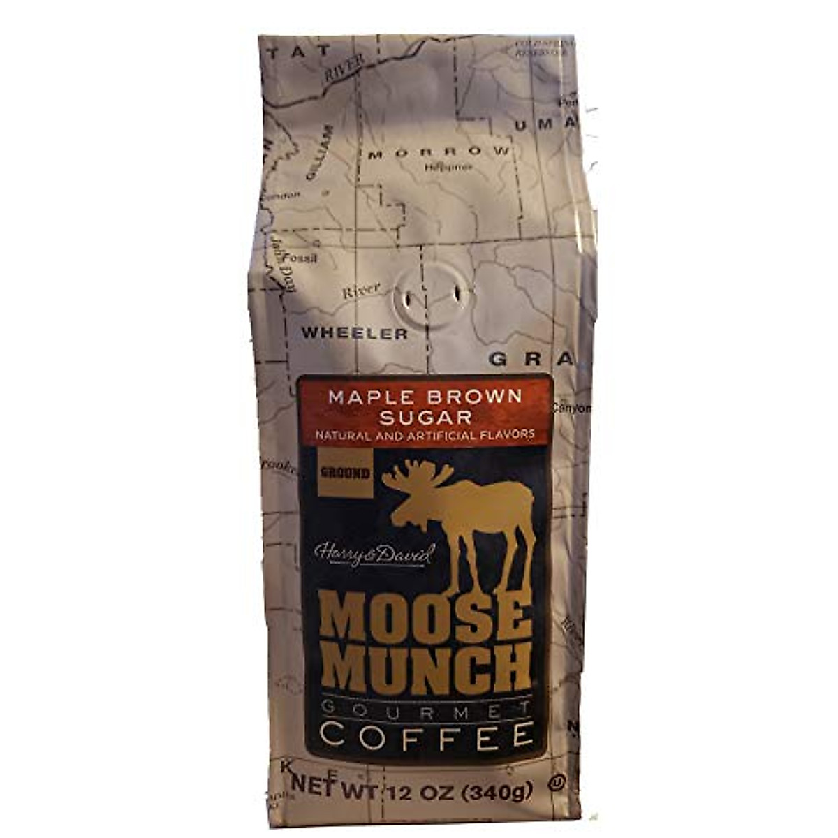 Harry & David Moose Munch Gourmet Ground Coffee Maple Brown Sugar