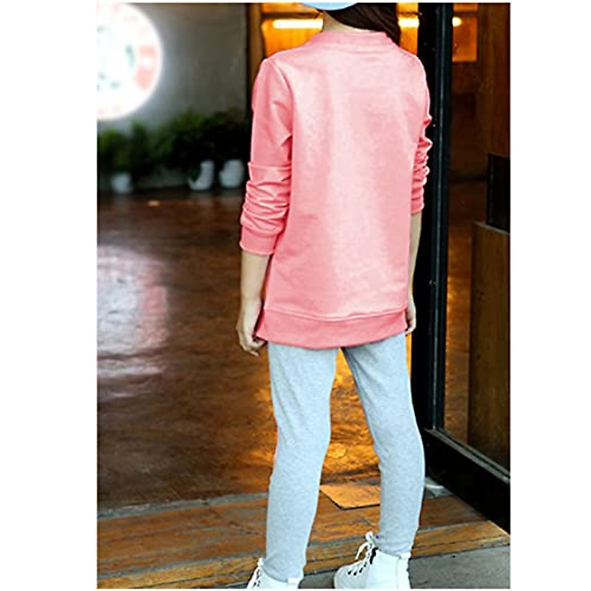 Baby Boy Christmas Outfit Suit Pattern Girls Sweatshirt Children's Leggings Two-piece Cartoon New Born (Pink, 7-8 Years)