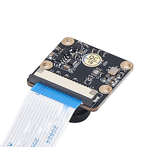 Septpenta Camera Module, 1MP Fixed Focus High Speed Catching 120° Field Biew Shooting Black White Camera with Cable, Small Size DIY Parts for 4B Zero for Zero 2W