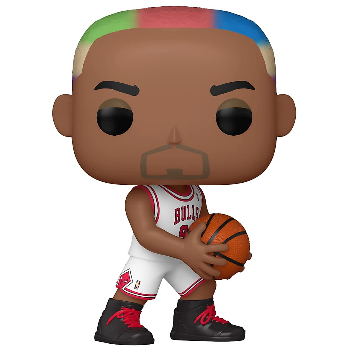 POP NBA: Legends - Dennis Rodman (Bulls Home) Funko Vinyl Figure (Bundled with Compatible Box Protector Case) Multicolored 3.75 inches