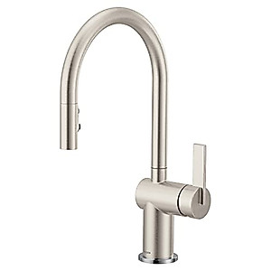 Moen 7622SRS CIA Pulldown Kitchen Faucet with Power Boost with Optional Chrome Accents, Spot Resist Stainless
