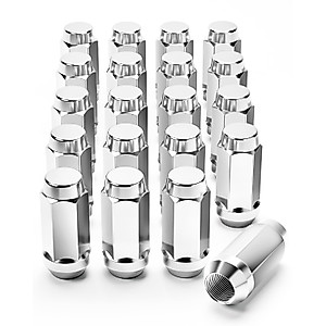 OMT 1/2x20 Lug Nuts, 1/2''-20 Wheel Lug Nuts Compatible with Ford Explorer Jeep Grand Cherokee Wrangler Liberty Commander Lincoln MKX and More, Set of 20