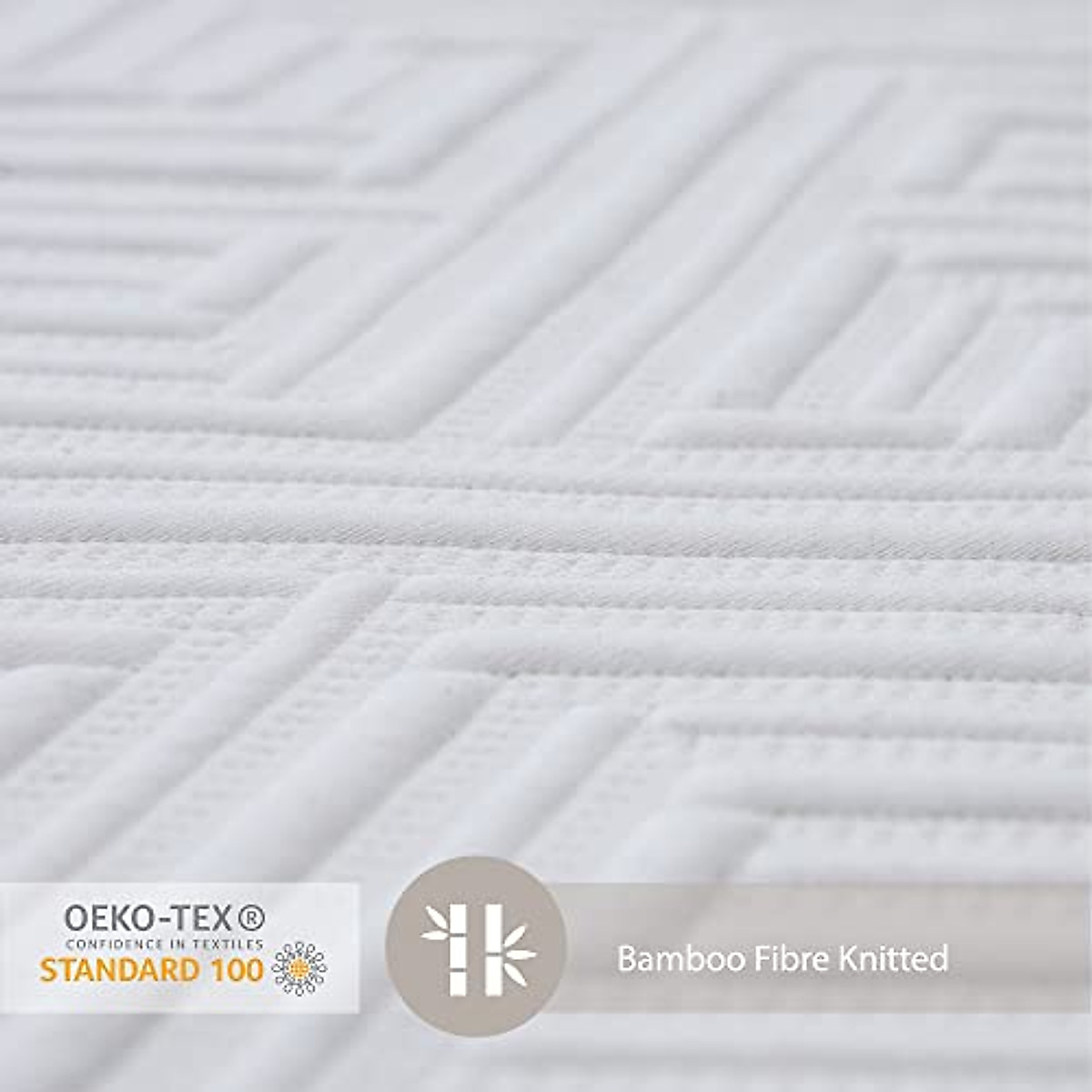 KISLOT KS 10 Inch Full Memory Foam Mattress – Soft and Breathable Bamboo Cover and Cooling Gel Infused Memory Foam – Fiberglass Free
