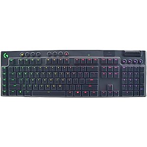 Keyboard Cover Skin for Logitech G815 RGB Mechanical Gaming Wired Keyboard, Logitech G915/G915 X Wireless Mechanical Gaming Keboard,Logitech G815 G915 Gaming Keyboard Protector-Clear