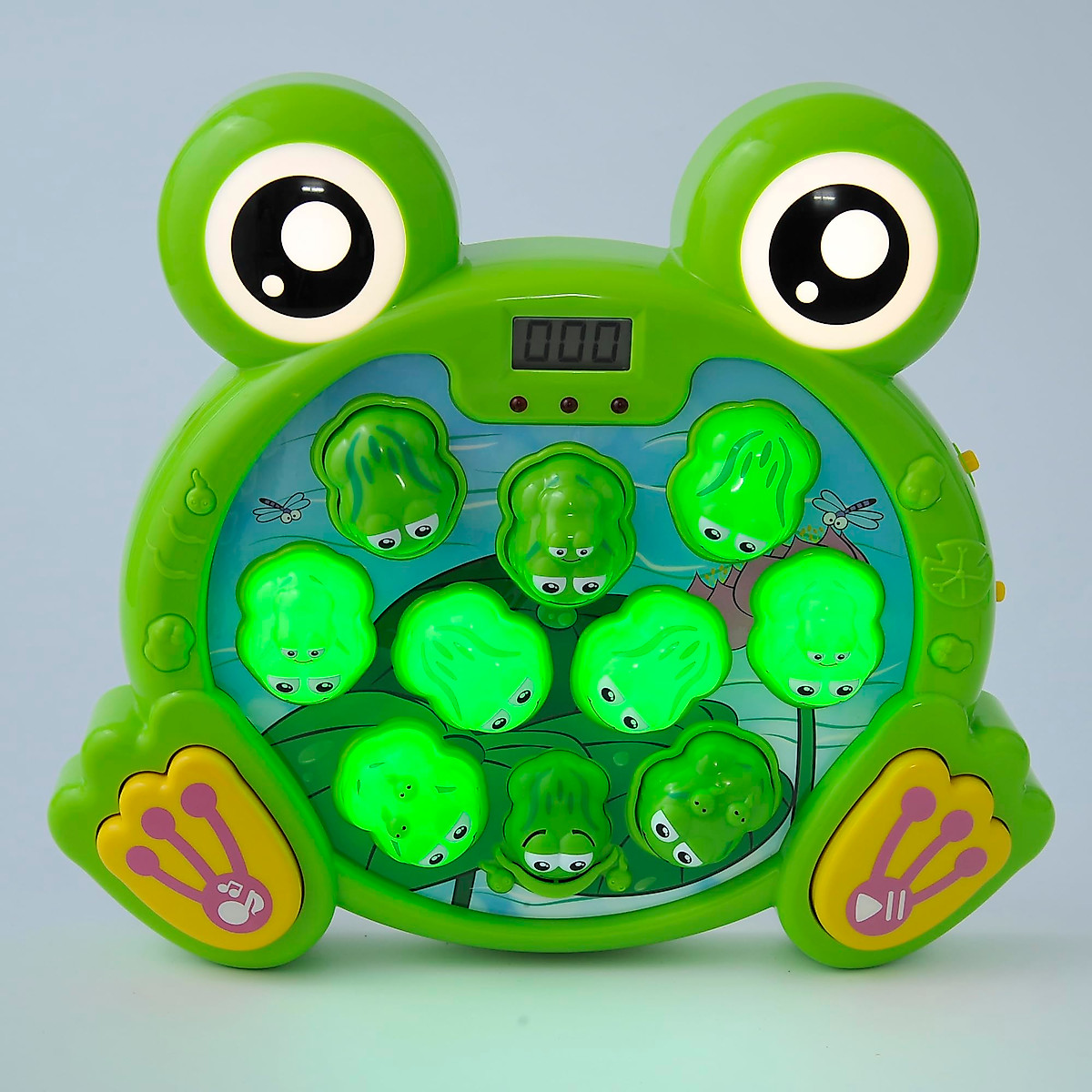 PowerTRC Whack A Frog Game Toys for Toddlers, Whack A Mole Frog Pounding Baby Toy Set with 2 Hammers for 2 3 4 5 Year Old Boy, Birthday Gift for Toddler Boy Toys