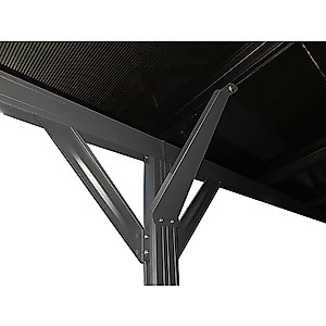 Hanover 19-Ft. x 10-Ft. Aluminum Arch-Roof Carport with Opaque Polycarbonate Roof Panels