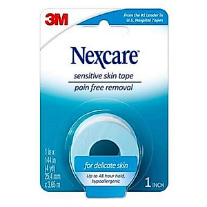 3M Nexcare Sensitive Skin Tape 1inx4yds (Pack of 4)