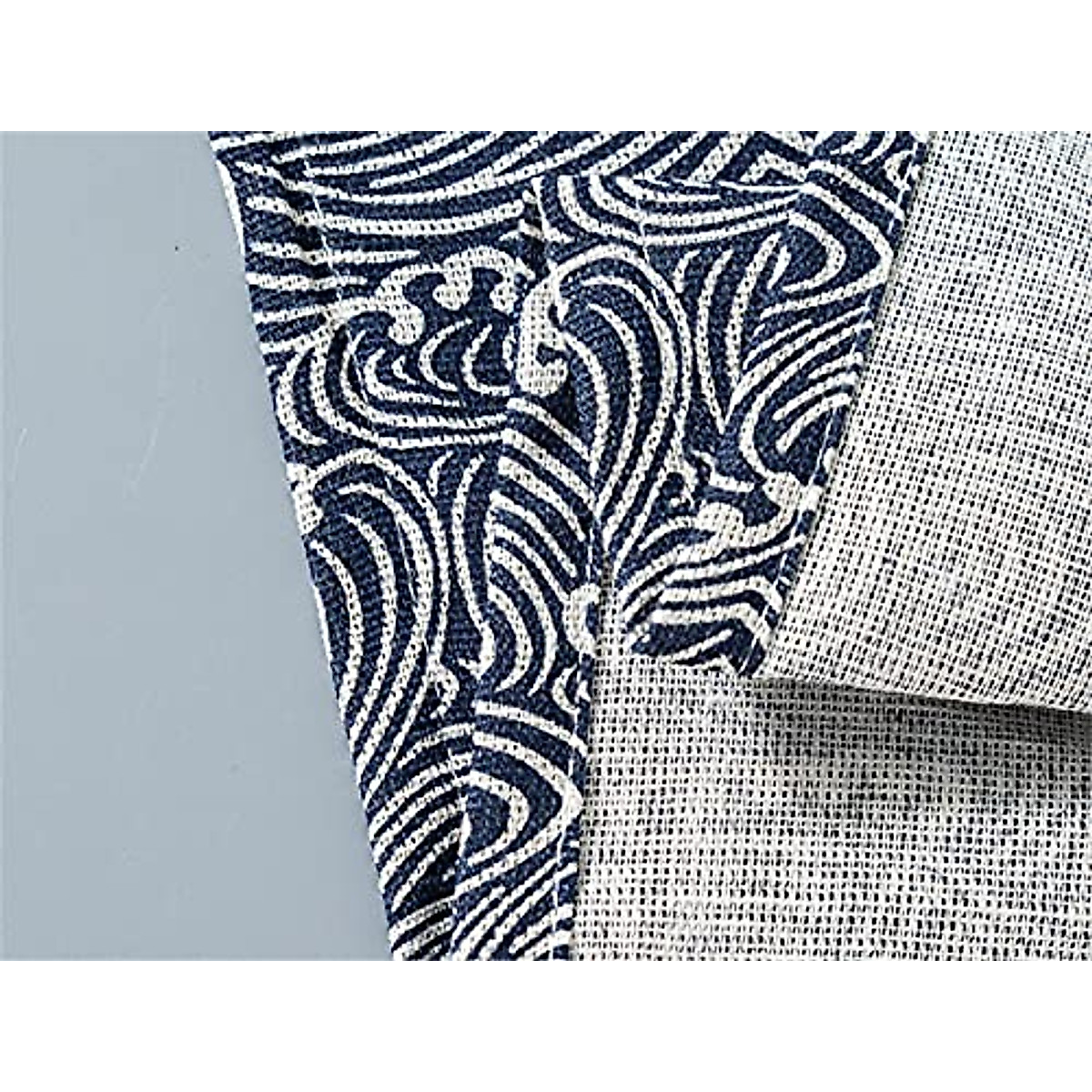 Ammsochy Microwave Oven Cover Dust Oil Proof Cloth with Storage Pockets Cotton Linen Kitchen Toaster Appliance Protector (Cube Scales)