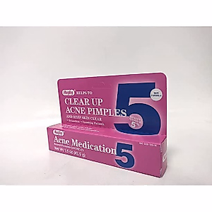 RUGBY BENZOYL PEROX GEL/ACNE MED 5% BENZOYL PEROXIDE-5% White 42.5GM UPC 305361055561