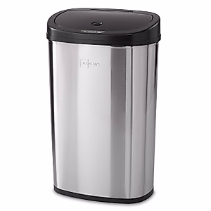 Mainstay MS-50-22 Motion Sensor Trash Can, 13.2 Gallon, Stainless Steel