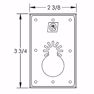 Qbit SQ1000-S Stainless Steel Cut Outs, Magnepull QBit Outlet Square Slot Cutter Box for Oscillating Power Multi-Tools to Cut-in Single Gang Wall Boxes, Wood Cutter Drywall Tools for Home Improvement