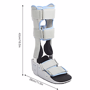 Orthopedic Walking Boot, Adjustable Breathable Ankle Protective Fracture Boot, Comfortable Air Walker Brace with Open Toe Design for Injured Foot, Ankle Sprain, Broken Toe, Ligament Injuries