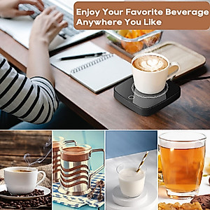 Coffee Mug Cup Warmer for Desk Auto Shut Off Use, Cup Warmer for Coffee Tea Milk Drink, Mug Warmer for Desk Office Home, Birthday from Daughter Son Wife