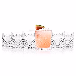 RCR Oasis Crystal Short Whisky Water Tumblers Glasses, 320 ml, Set of 6, 23 x 15.5 x 15.5 cm