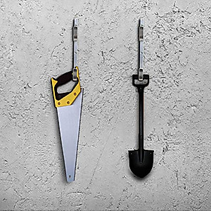 MENG ZHI AO 4 PCS Set Pool Pole Hangers Heavy Duty Aluminium Holder Hooks with Screws Perfect Hooks for Swimming Pool,Telescopic Poles,Skimmers,Nets Brushes,Vacuum Hose,Garden Equipment Etc (Silver)