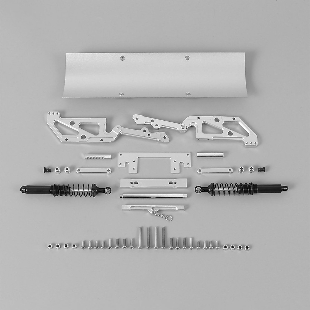 RXZIXYL RC Car Blade Snow Plow Metal Snow Shovel for 1/10 RC Crawler TRX4 TRX6 Axial SCX10 90046 03007 RGT 86100