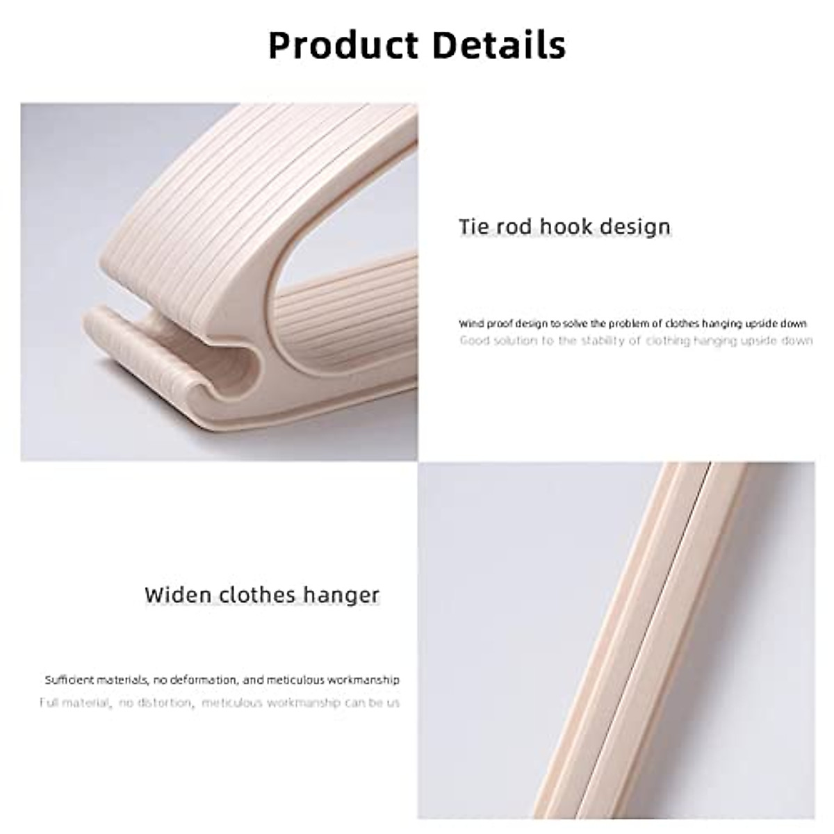 YASEZ 20pcs Plastic Clothes Hanger for Adults Children, No Trace, Non Slip, Stackable Storage Hanger Drying Racks for Wardrobe Balcony (Color : D, Size : 41.7 * 1.5 * 21.2 cm)