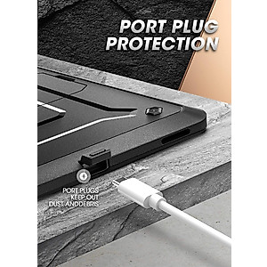 SUPCASE Unicorn Beetle Pro Series Case Designed for Samsung Galaxy Tab S8 (2022) / Galaxy Tab S7 (2020), with Built-in Screen Protector & S Pen Holder Full-Body Rugged Heavy Duty Case (Black)