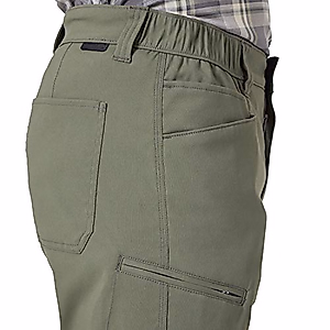 ATG by Wrangler Men's Asymmetric Cargo Short, Dusty Olive, 30