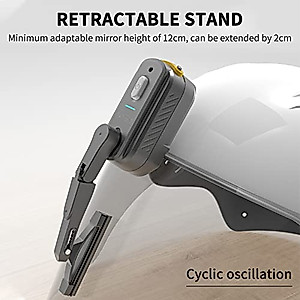 Shkalacar Motorcycle Helmet Windshield Wiper Rechargeable Waterproof Helmet Wiper Compatible with Most Visor