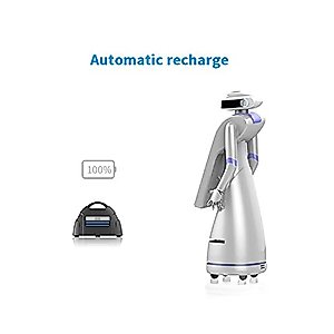 Aobo Human Size Service Robot, Hotel Reception Robot, Artificial Intelligence Robot, Used for Public Areas of Hotel Shopping malls, Automatic Driving, Guidance and Voice Explanation