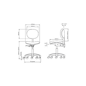 Premium Plus Dental Doctor Stool, 5012-Black
