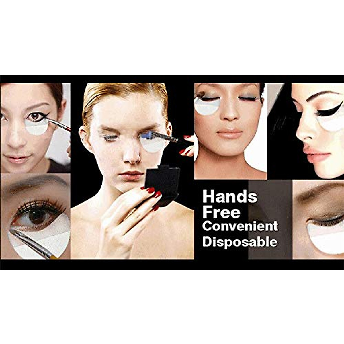 Eyeshadow Stencils, 120 Pcs Eyeshadow Shield, Professional Lint Free Under Eye Eyeshadow Gel Pad Patches For Eyelash Extensions, Lip Makeup