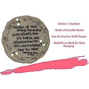 Spoontiques - Garden Décor - Promise Me Stepping Stone - Decorative Stone for Garden