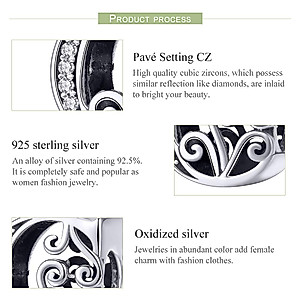 925 Sterling Silver Letter C Charms for Pandora Bracelets Alphabet Initial Beads Jewelry Gift for Women