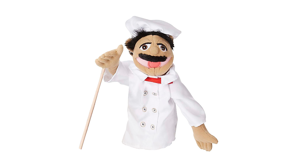 Melissa & Doug Chef Puppet Al Dente for Creative Play | Ages 3-10
