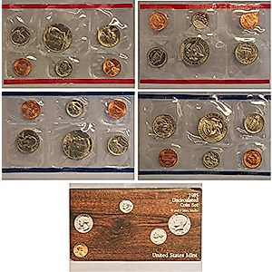 1985 United States Mint Uncirculated Coin Set in Original Government Packaging