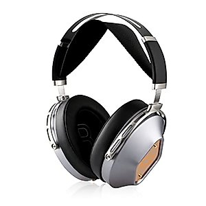 Linsoul WGZBLON B50 50mm Composite Diaphragm Closed-Back Headphone Lightweight Over-Head Headphone with CNC Aluminum Case, Steel Headband, Detachable 3.5mm Cable for Musician Audiophile (Silver, B50)