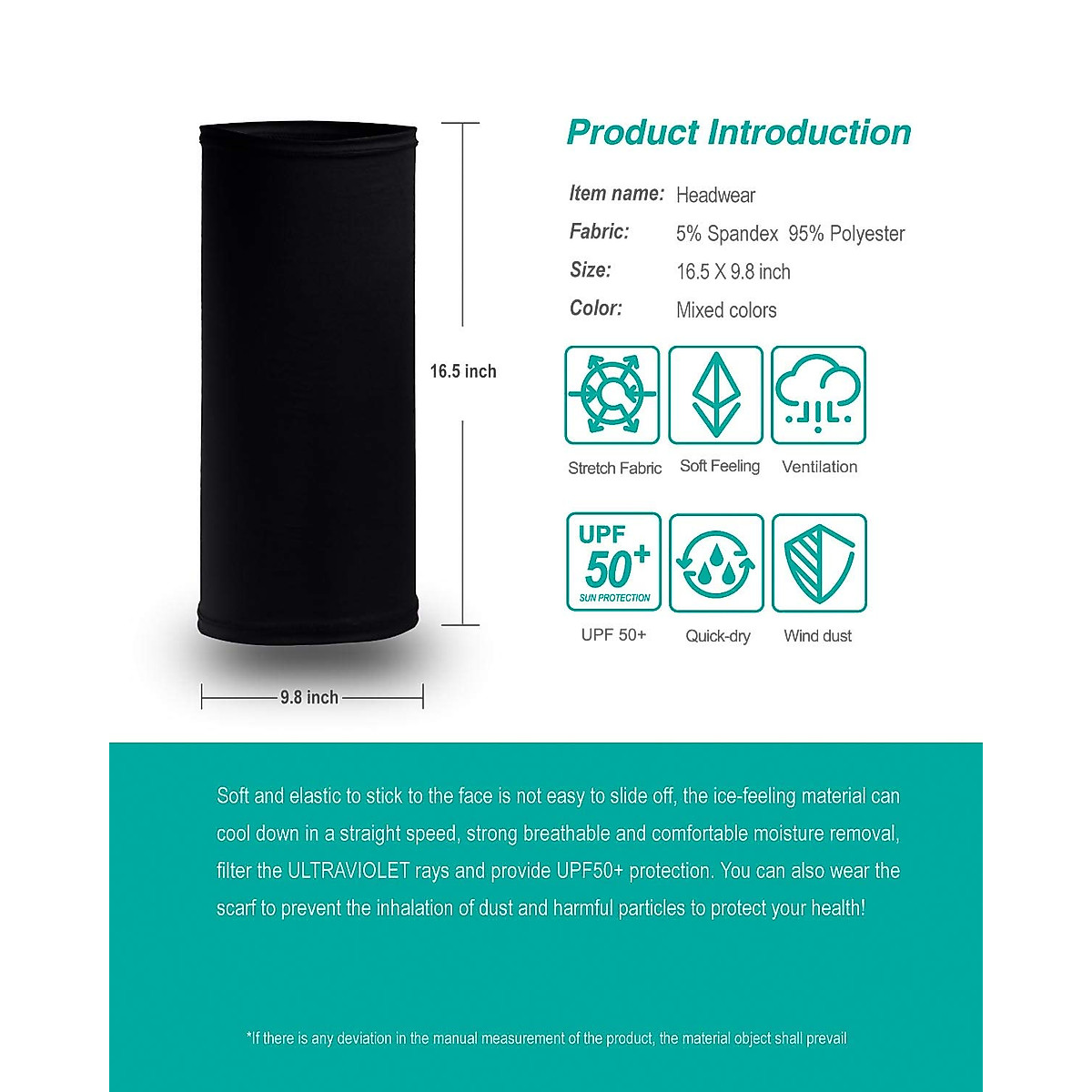 Sun Protection Cool Milk Silk Fabric Camo Black Outdoor Face Mask, UV Dust Wind Protection Face Neck Gaiter Headwear for Motorcycle Hiking Cycling Ski Snowboard Fishing Running Workout