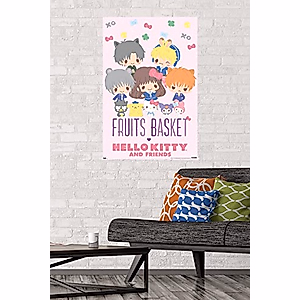 Trends International Fruits Basket x Hello Kitty and Friends - Group Wall Poster