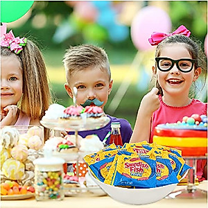 SWEDISH FISH Mini Gummy Candy, Individual Pouches Fun Size, 50 Count Pack