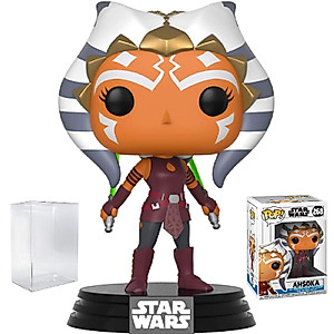 POP Star Wars: Clone Wars - Ahsoka Tano with Lightsabers Funko Vinyl Figure (Bundled with Compatible Box Protector Case)