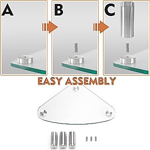 Hemudu 2 Pack Computer Monitor Riser | Triangle Desktop Universal Corner Stand for Computer Monitor & Laptop HD01T-203