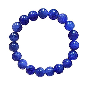 9.5mm Natural Tanzanite Blue Round Beads Gemstone Jewelry Women Bracelet AAAAA