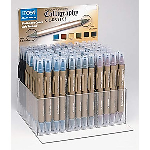 PROFOLIO by Itoya, Calligraphy Classics Doubleheader Marker, 1.5mm and 3mm Chisel Tips, Set of 6
