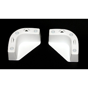 Boat Marine Cooler Mounting Kit for Yeti Igloo Engle Coleman (Set of 4) Black or White (White)