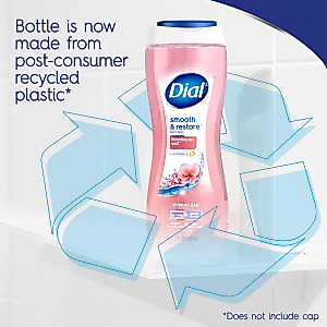 Dial Smooth & Restore Body Wash, Himalayan Salt, 21 fl oz (Pack of 4)