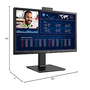 LG 24CQ650N-6N 24" 23.8-inch FHD All-in-One Thin Client with Pop-up Webcam Non OS