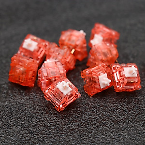 EPOMAKER Ajazz Diced Fruit Peach Switch, Linear, 45+1 Pieces for Mechanical Keyboard Replacement(Ajazz Peach Switch)