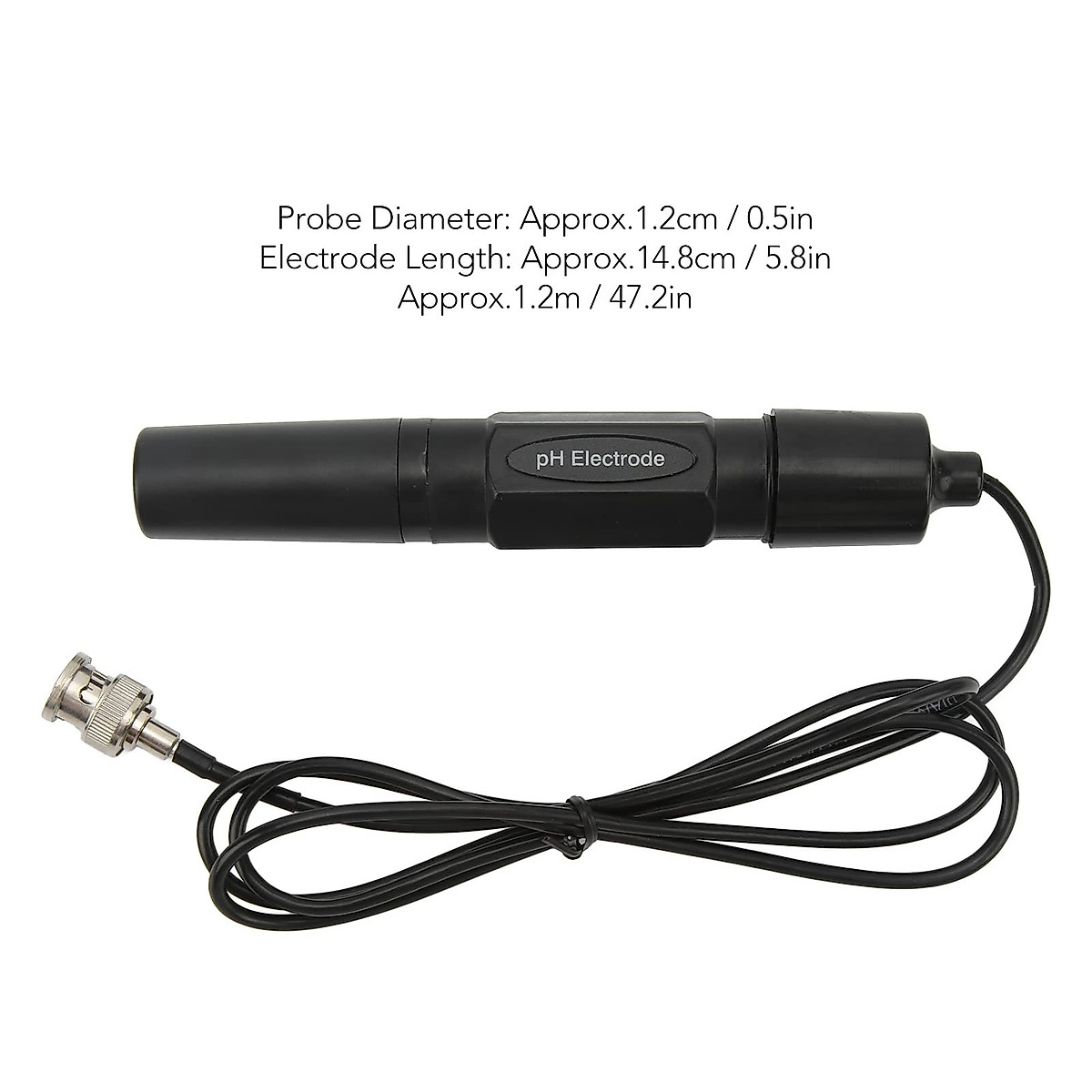 CHICIRIS Electrode, High Accuracy Wide Measuring Range Replacement Parts Probe Sensor Easy for Aquaculture (1.2M)