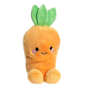 Aurora® Adorable Palm Pals™ Cheerful Carrot™ Stuffed Animal - Pocket-Sized Play - Collectable Fun - Orange 5 Inches