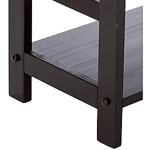 Winsome Wood Leo model name Shelving, Small, Espresso