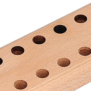 Plier Organizer Pine Wood Display Stand Base Wooden Cutter Holder Rack 16 Holes for Storage